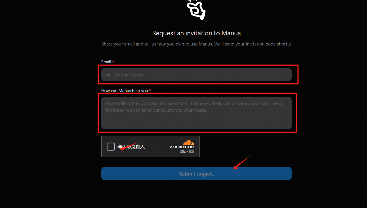 Manus Guide: How to Apply for a Manus Invitation Code - SPOTO